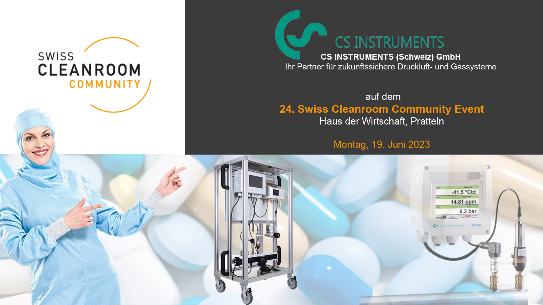 CS INSTRUMENTS (Switzerland) GmbH at the 24th Swiss Cleanroom Community ...