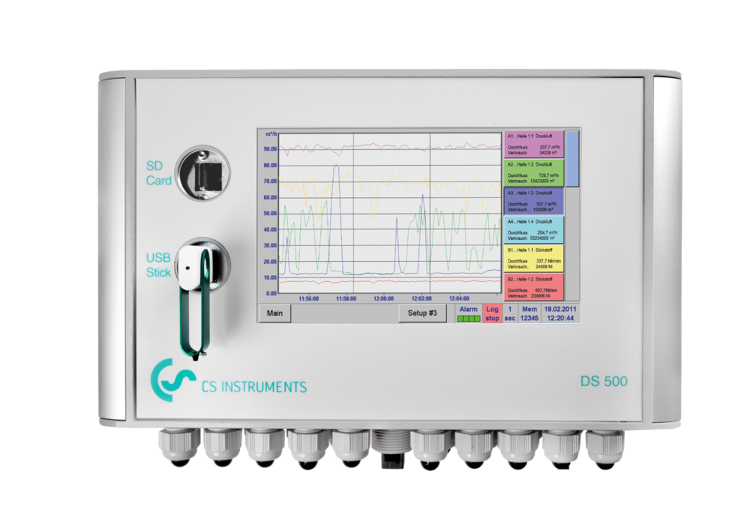 Grafische datarecorder voor flowmeet systemen - DS 500 | CS INSTRUMENTS