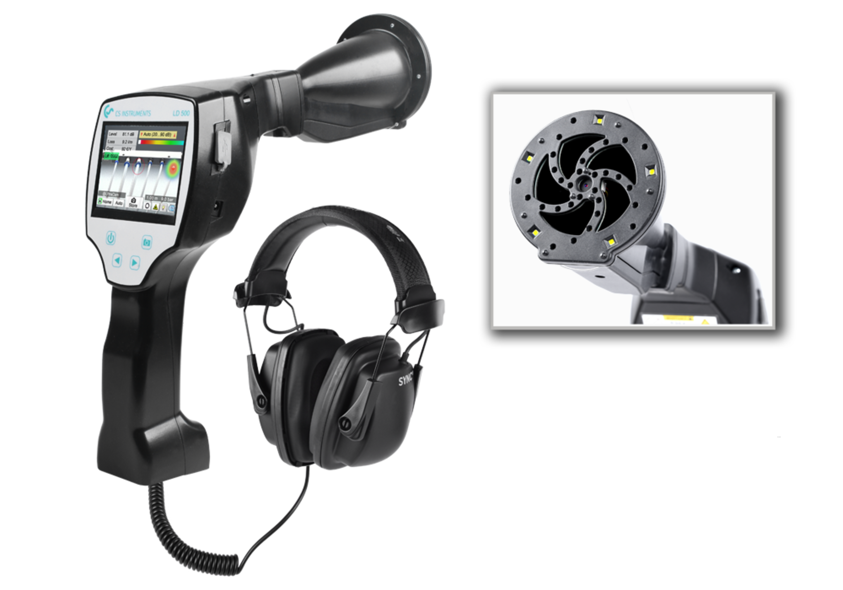 Ultrasound Camera Suitable For Leak Detectors Ld500510 Cs Instruments
