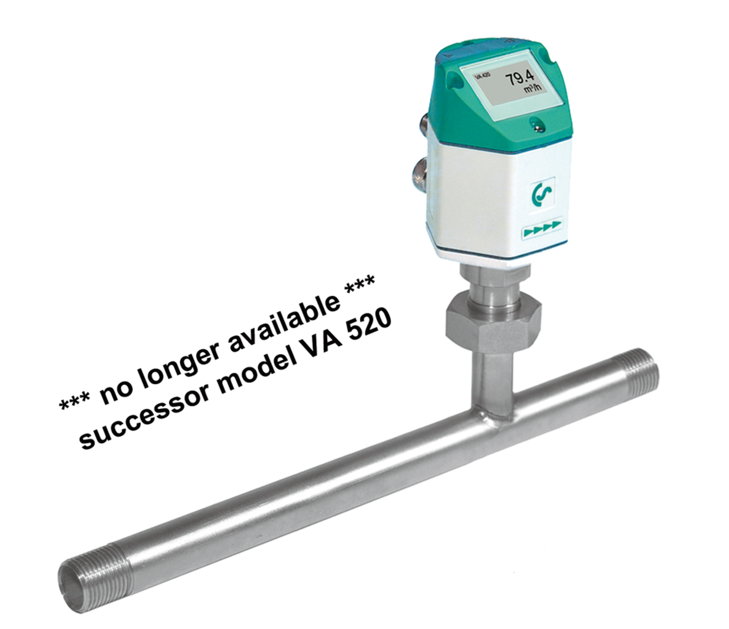 Flow meter with integrated measuring section - VA 420 | CS INSTRUMENTS