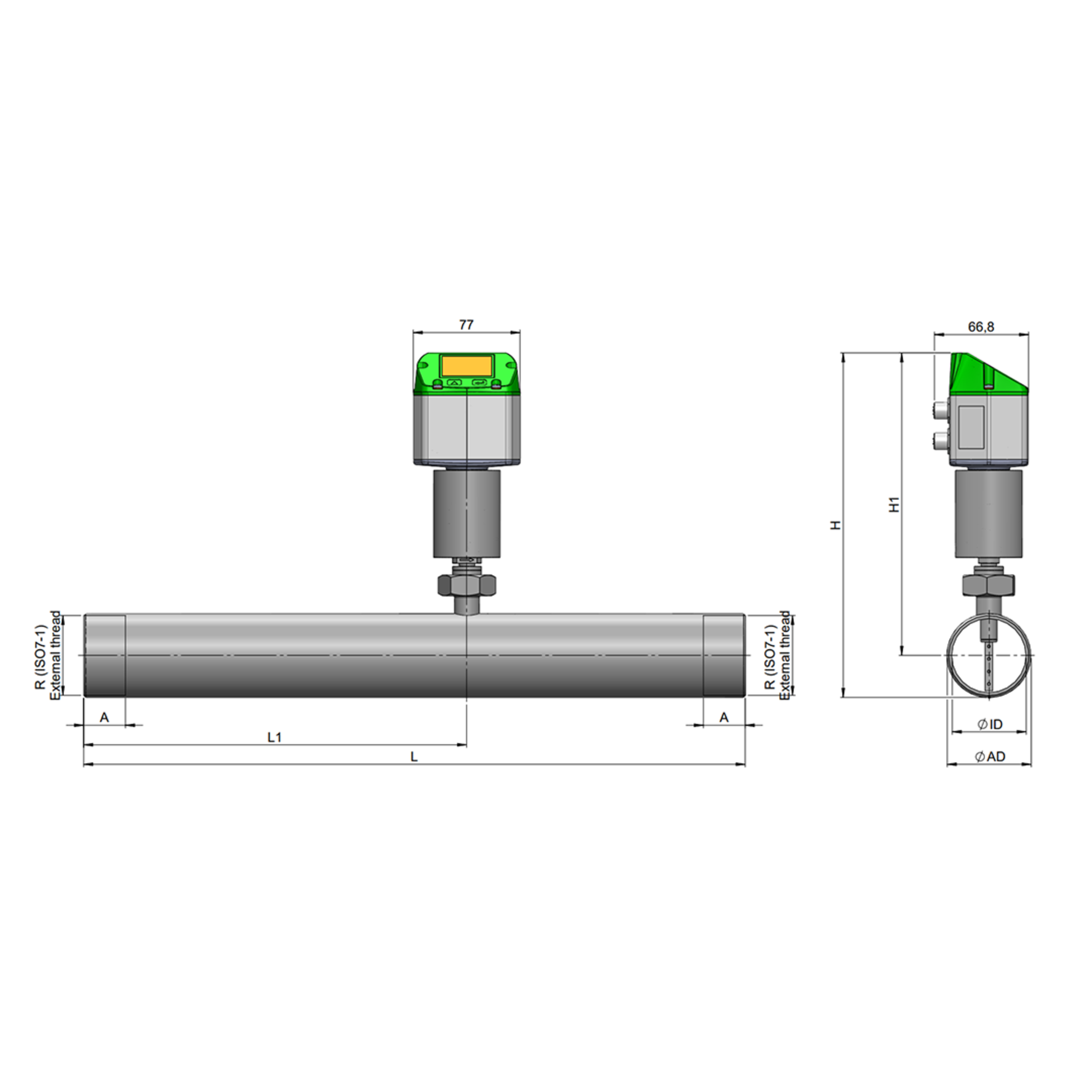 VD 520 - Inline differental pressure flow meter | CS INSTRUMENTS
