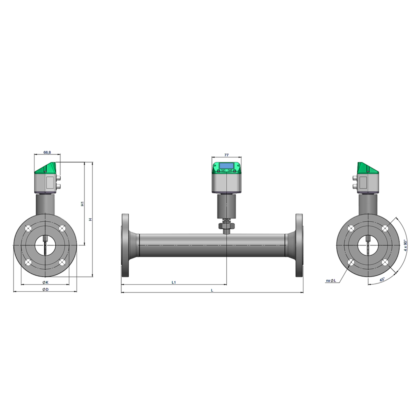 VD 520 - Inline differental pressure flow meter | CS INSTRUMENTS