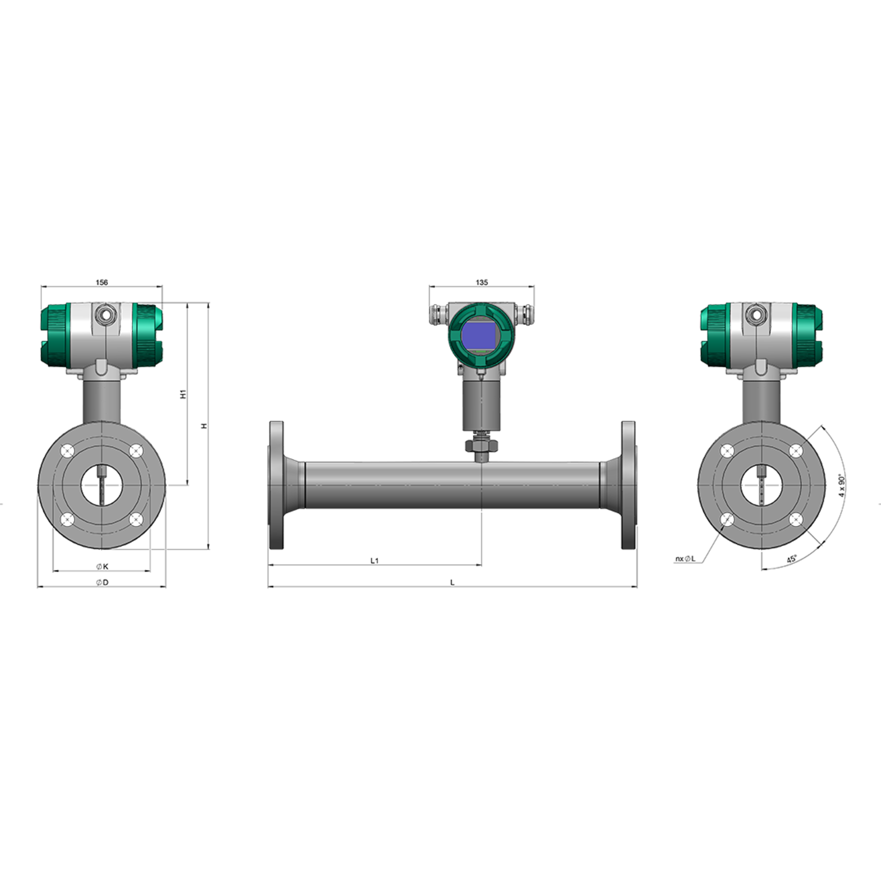 VD 570 - Robust Inline flow meter | CS INSTRUMENTS